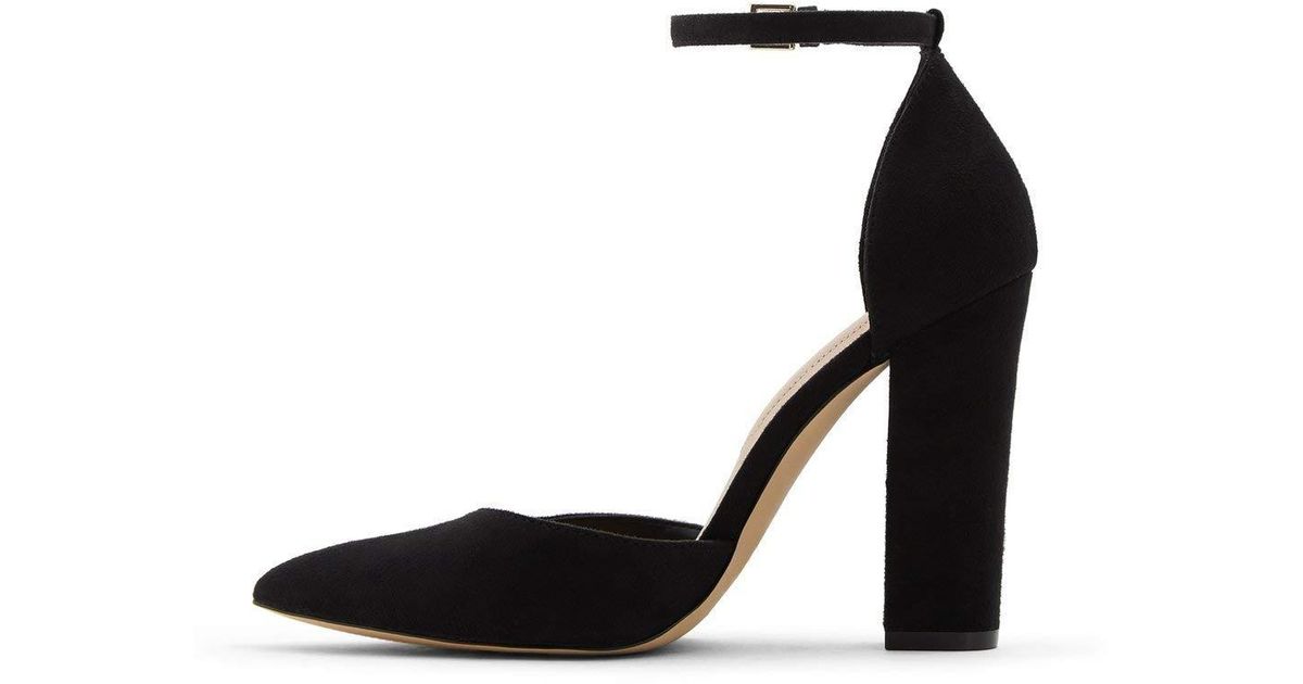 ALDO Nicholes Block Heel Pumps in Black | Lyst