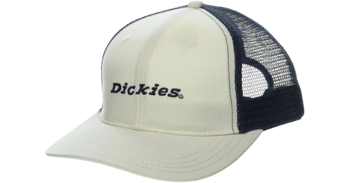Dickies Two Tone Trucker Cap Beige In White For Men Lyst