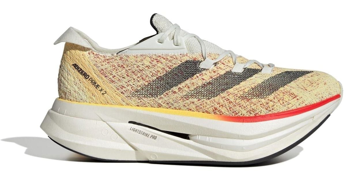 adidas Adizero Prime X 2 Strung Road Running Shoes S Ivory 6 in Natural ...