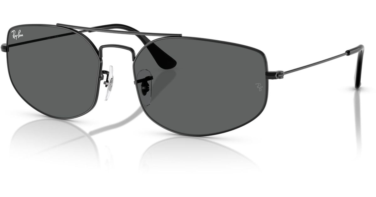 Ray-Ban Rb3845 Explorer V Rectangular Sunglasses in Black | Lyst