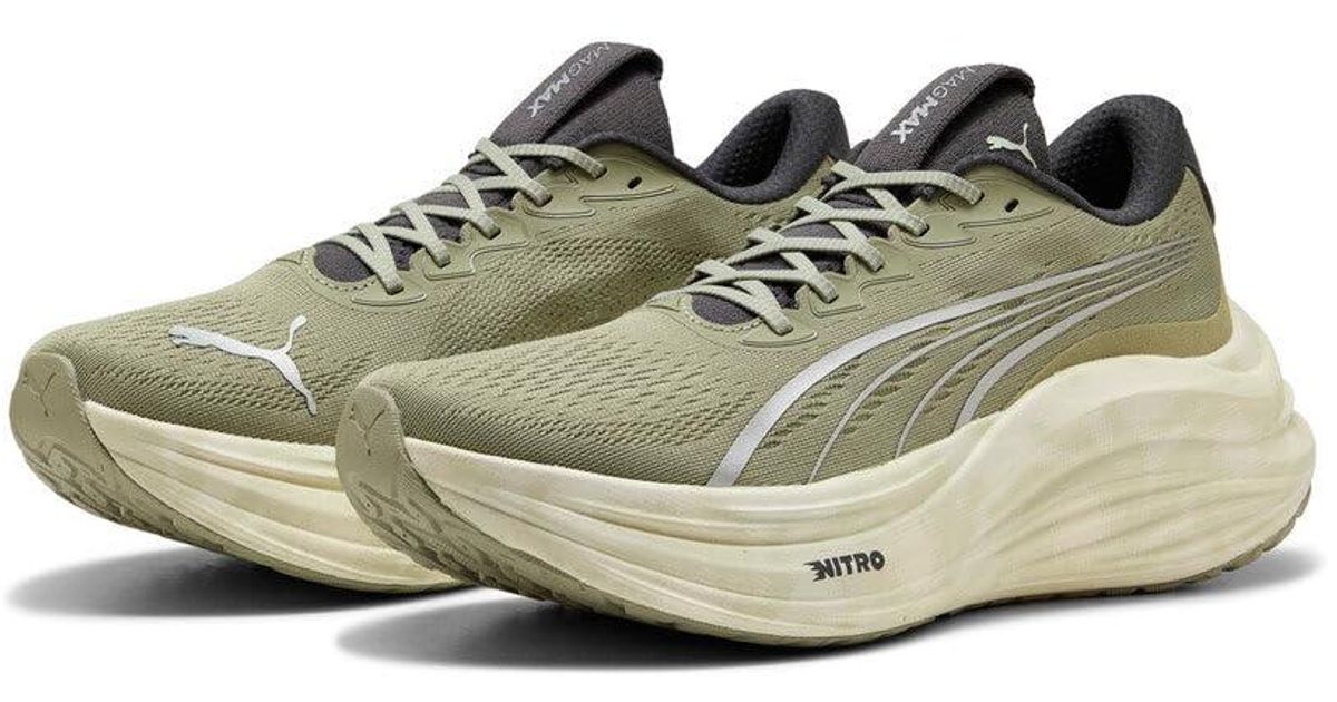 PUMA Mens Magmax Nitro Running Sneakers Shoes - Blue, Lux Army/warm ...