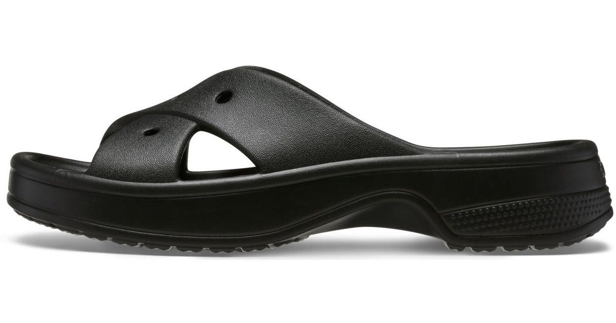 Crocs™ Slide,classic S Cross Strap,black,7 Uk | Lyst