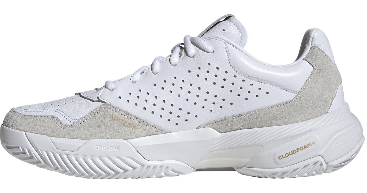 adidas Courtjam Control 3 Premium Tennis Sneaker in White | Lyst
