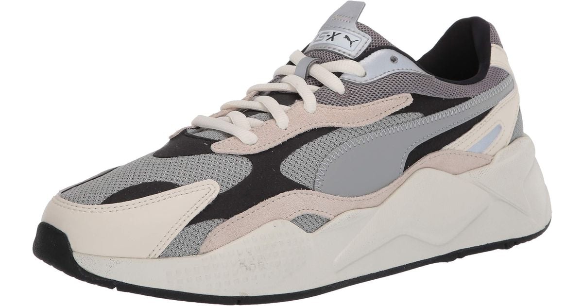 PUMA Rs-x3 Puzzle Limestone Whisper White Sneaker for Men | Lyst