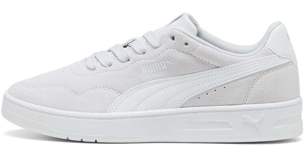 PUMA Court Lally Suede Trainers in White | Lyst UK