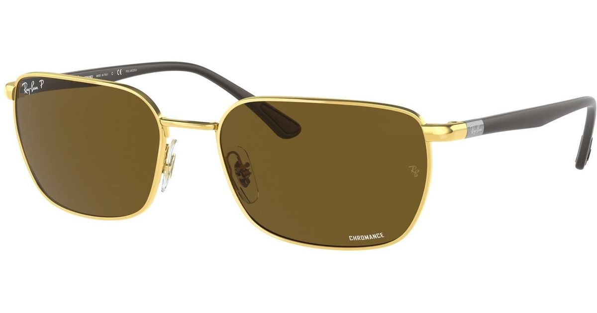Ray-Ban Rb3684ch Sunglasses Bundle: Rb 3684ch 001/an Arista Polar Brown ...