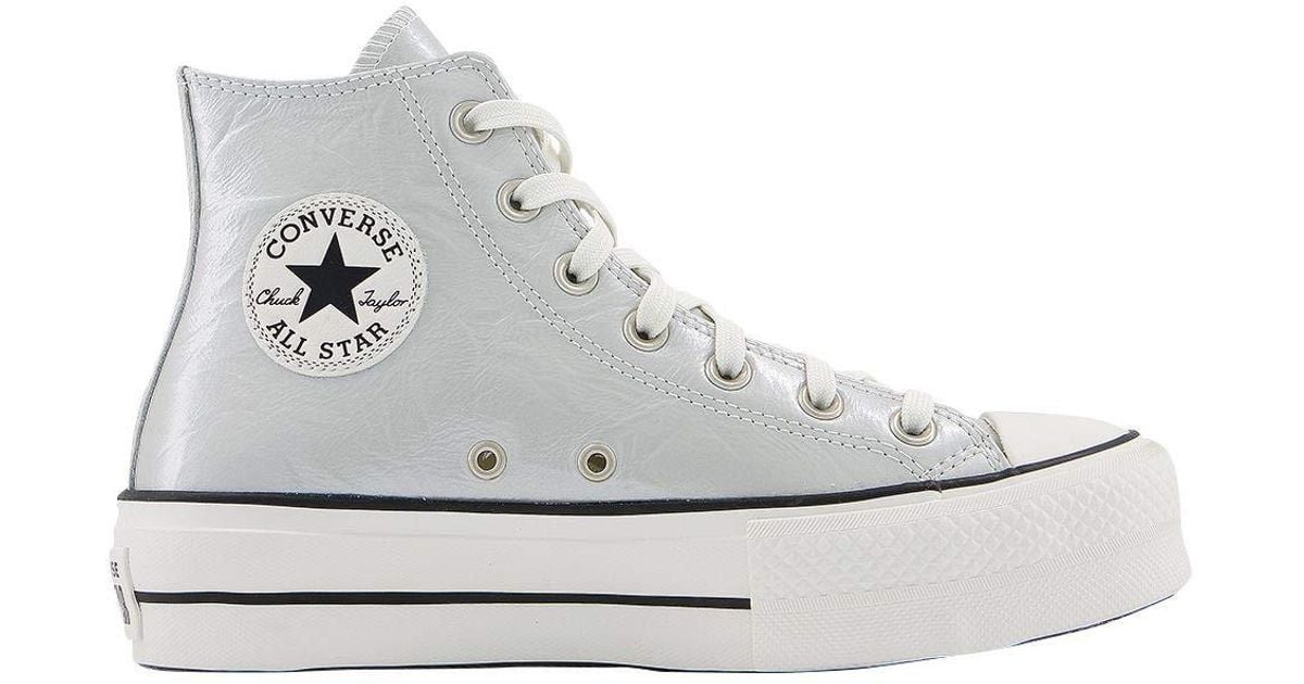 Converse Chuck Taylor All Star Hi Lift Sneakers in Metallic | Lyst UK