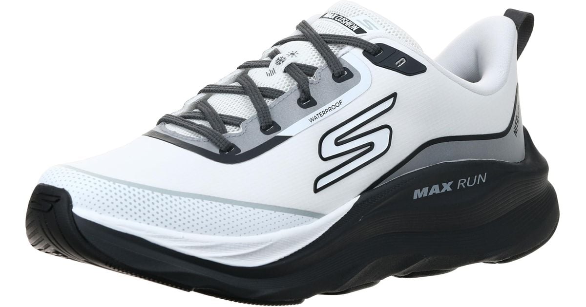 Skechers Max Run Vorteza Trainers in Black | Lyst UK