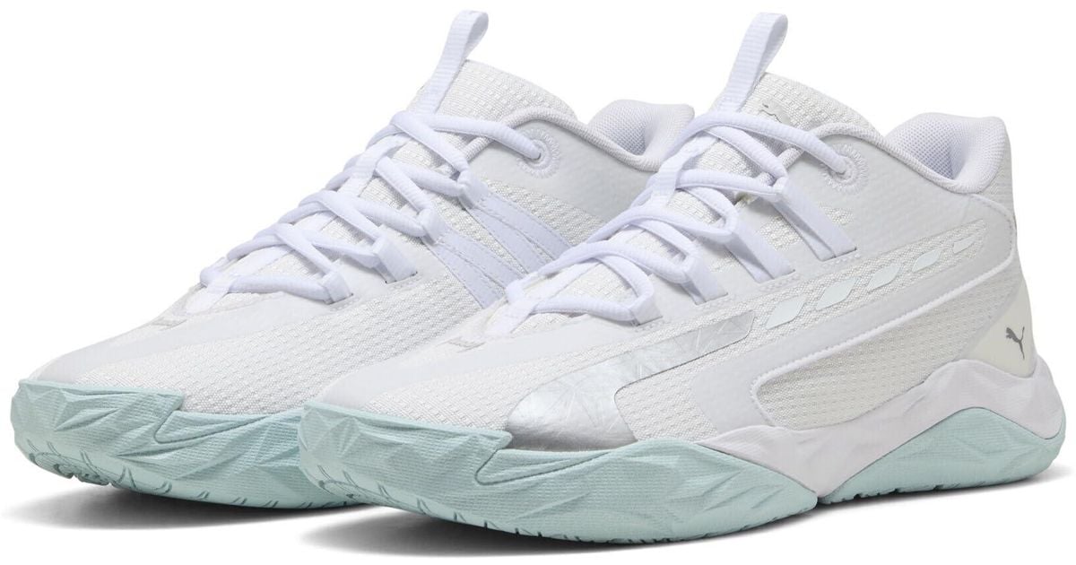 PUMA Dagger 2 Mid Top Basketball Shoes in White | Lyst UK