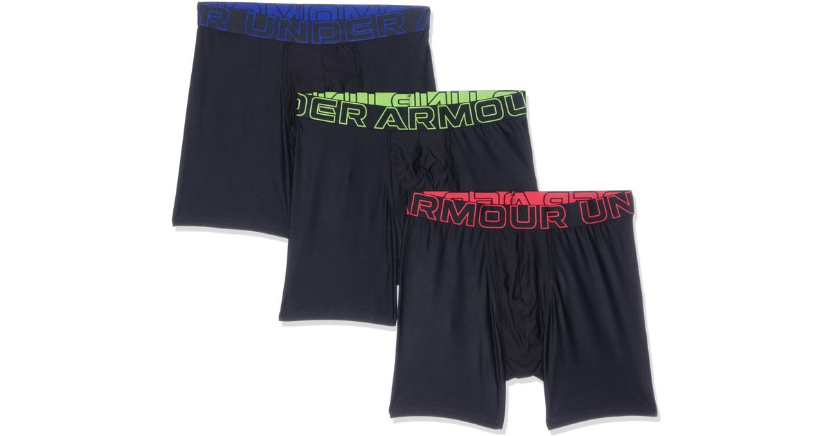 Under Armour 3-pack Performance Tech Boxer Brief in Blue for Men | Lyst UK