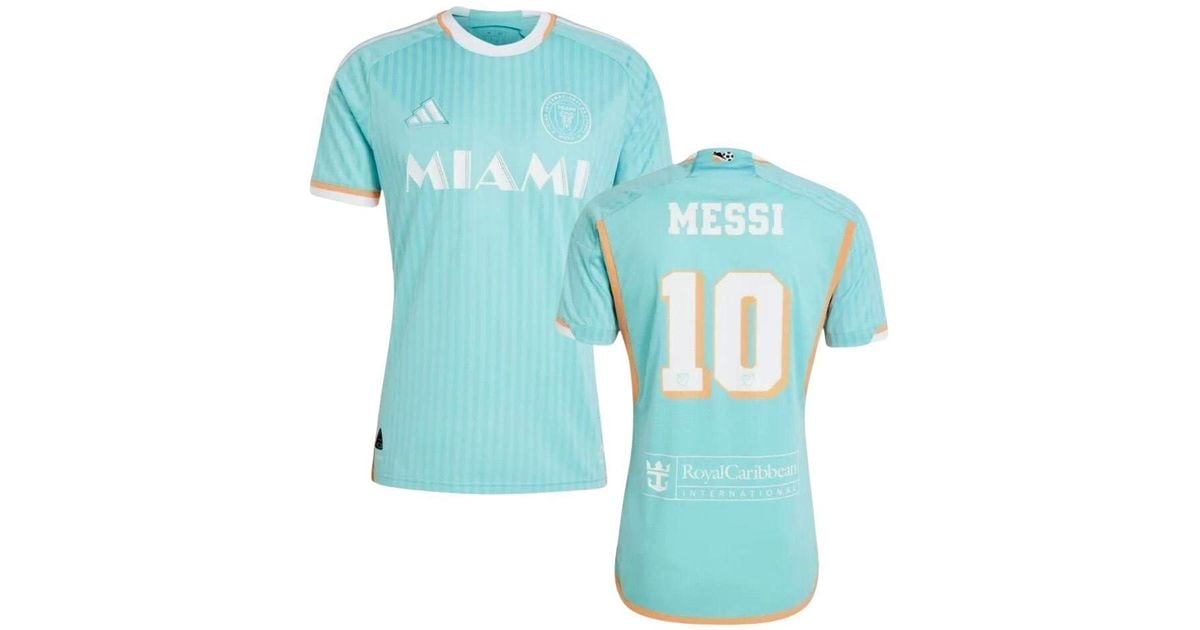adidas Inter Miami Cf Messi Third Shirt Jersey 2024-2025 Large in Blue ...