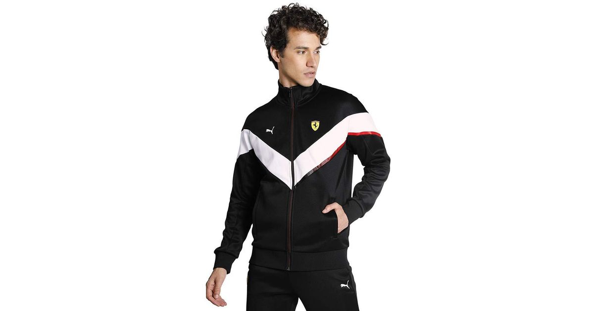 PUMA Scuderia Ferrari Mcs Track Jacket Black L for Men | Lyst UK