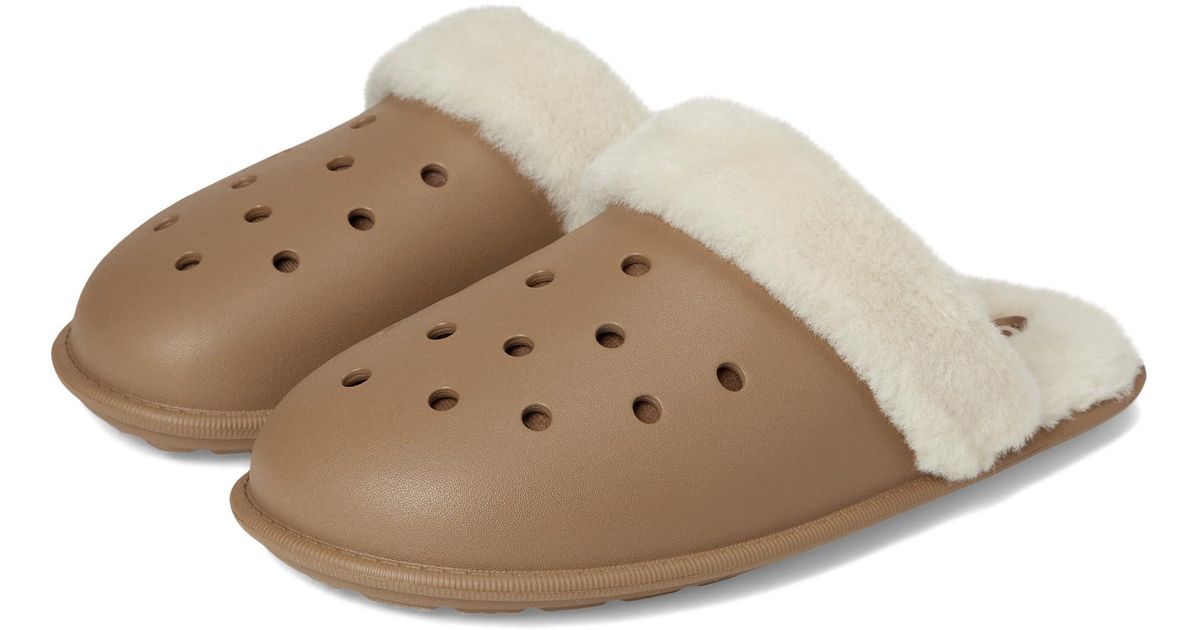 Crocs™ Classic Fuzz Scuff Sepia Size 5 Uk / 6 Uk in Brown | Lyst UK