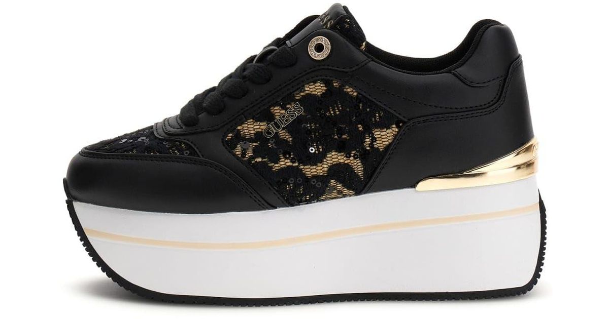 Guess Sneakers With Platform in Black | Lyst UK
