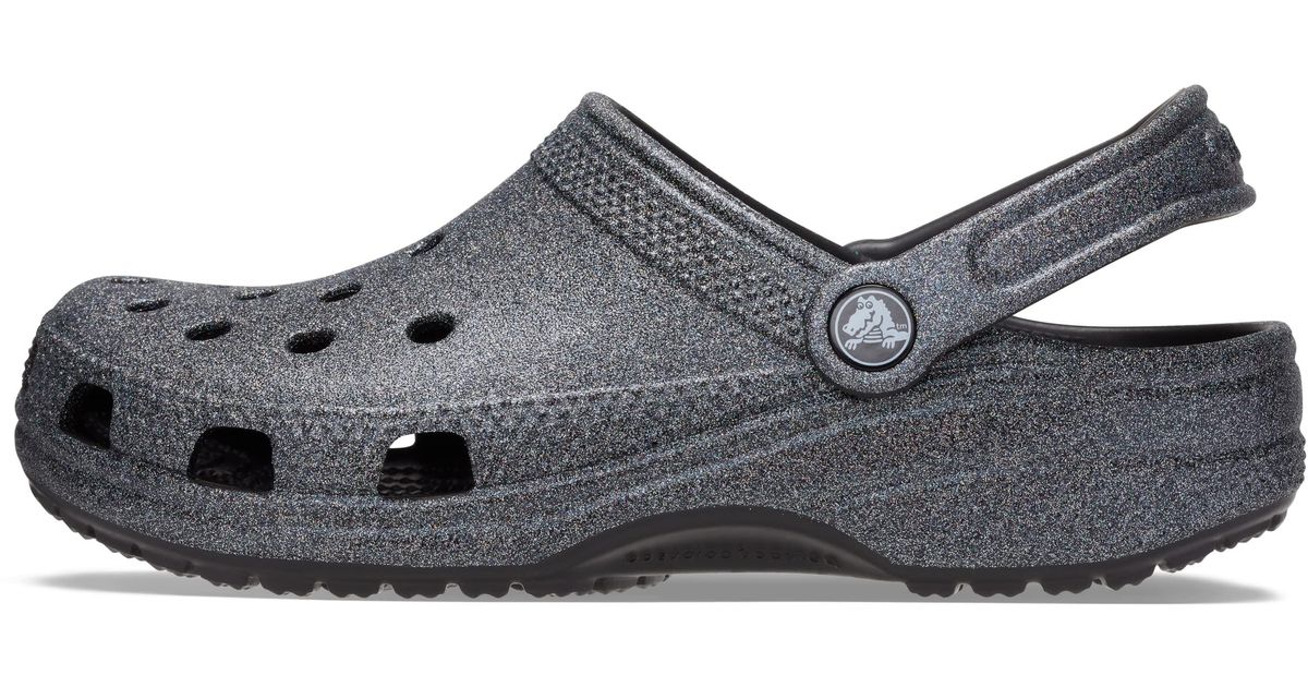 Crocs™ Croslitetm Upper – Adjustable Heel Strap - Glitter Black/glitter ...