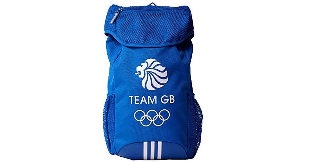 adidas Team Gb Olympics Backpack Bag in Blue for Men | Lyst UK