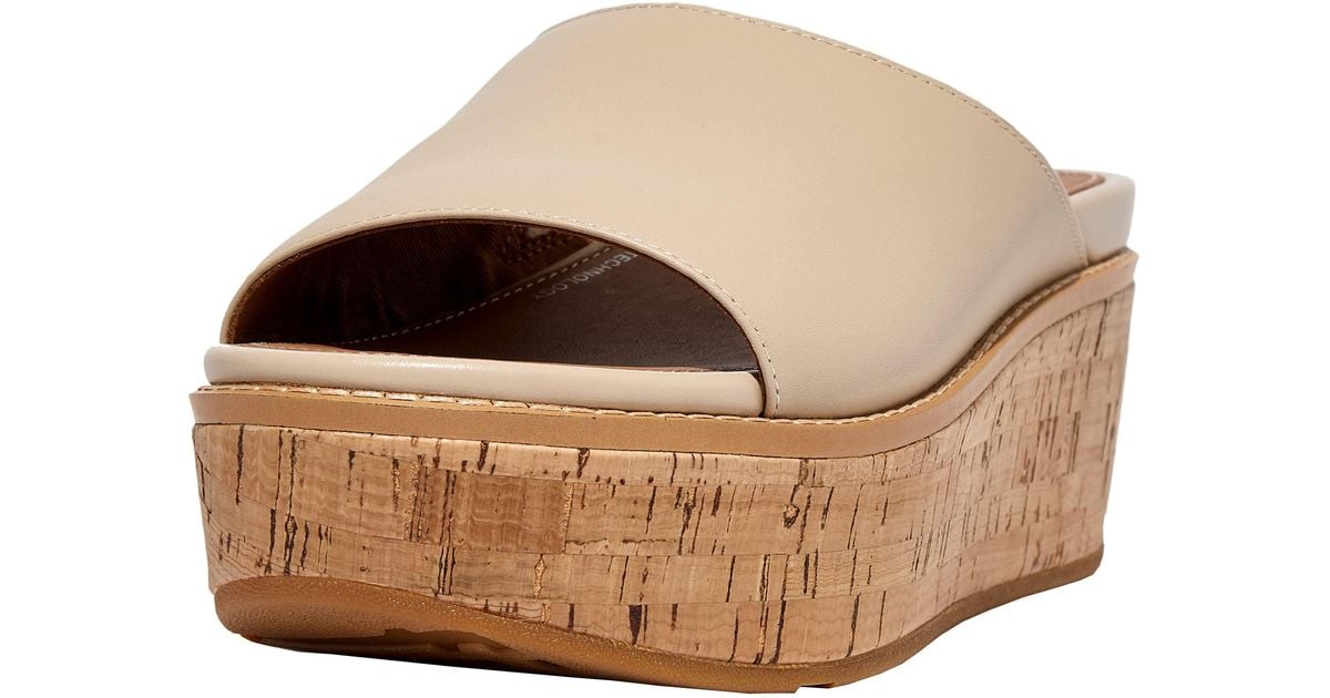Fitflop S Eloise Cork Wrap Wedge Platforms Sandals Natural 4 Uk | Lyst UK
