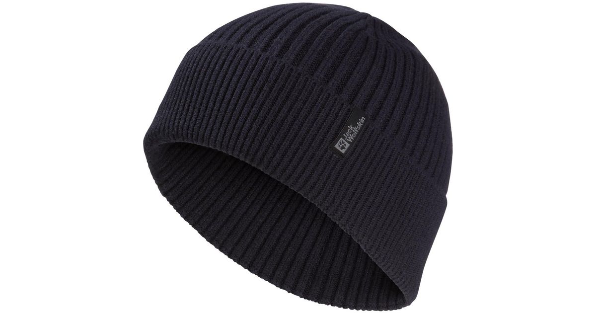 Jack Wolfskin Cosy Beanie Hat Dark Navy in Blue | Lyst UK