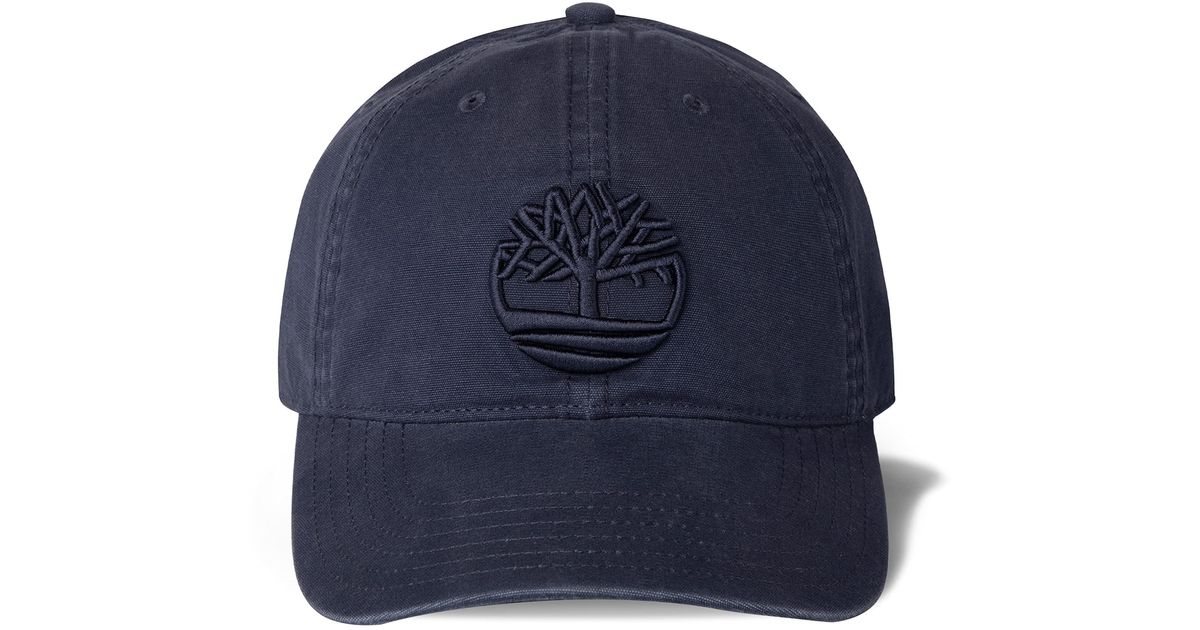 Timberland S Hat Cotton Canvas Baseball Cap 3d Embroidered Logo in Blue ...