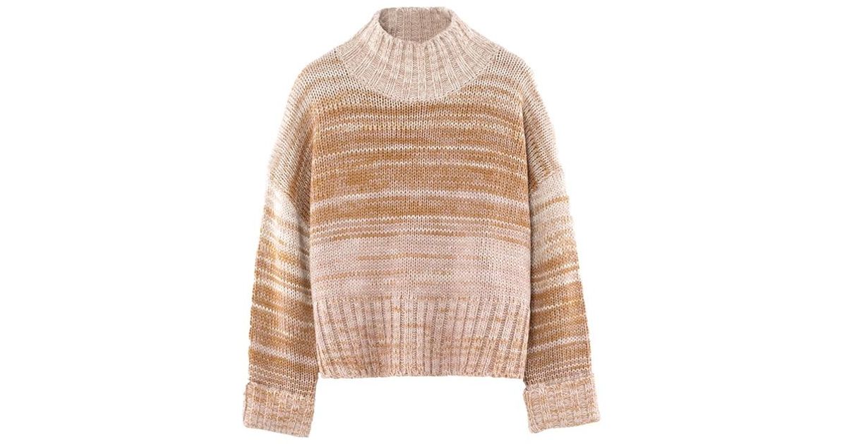 525 America Ombre Blair Turtleneck Sweater in Natural | Lyst 525 America Ombre Blair Turtleneck Sweater in Natural | Lyst