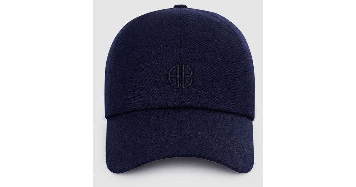Anine Bing Jeremy Baseball Cap in Blue | Lyst UK