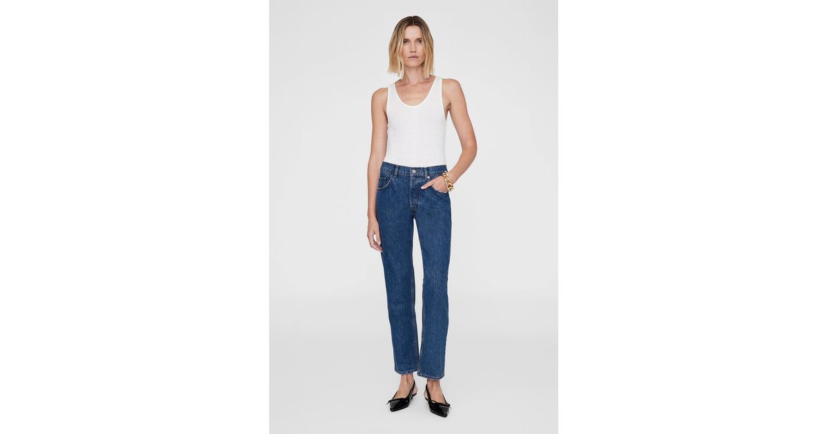 Anine Bing Kate Jean in Blue | Lyst UK