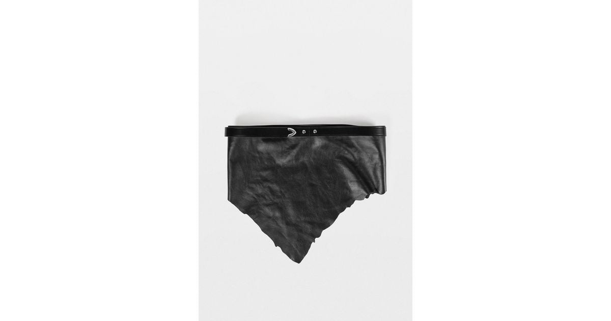 Ann Demeulemeester Romy Distressed Leather Belt in Black | Lyst UK