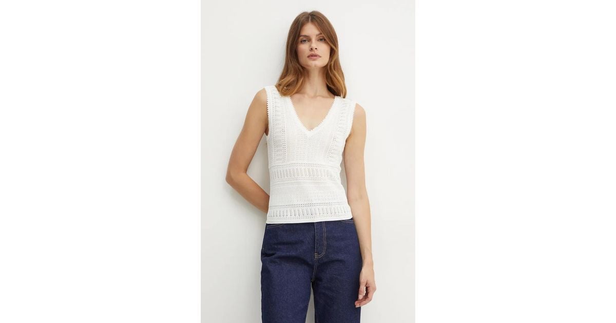 Camicetta Mushu di Morgan in Bianco | Lyst