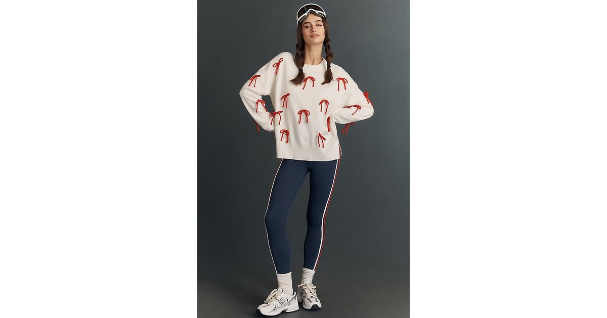 Beach Riot Callie Festive Crew-Neck Jumper in Grey | Lyst UK