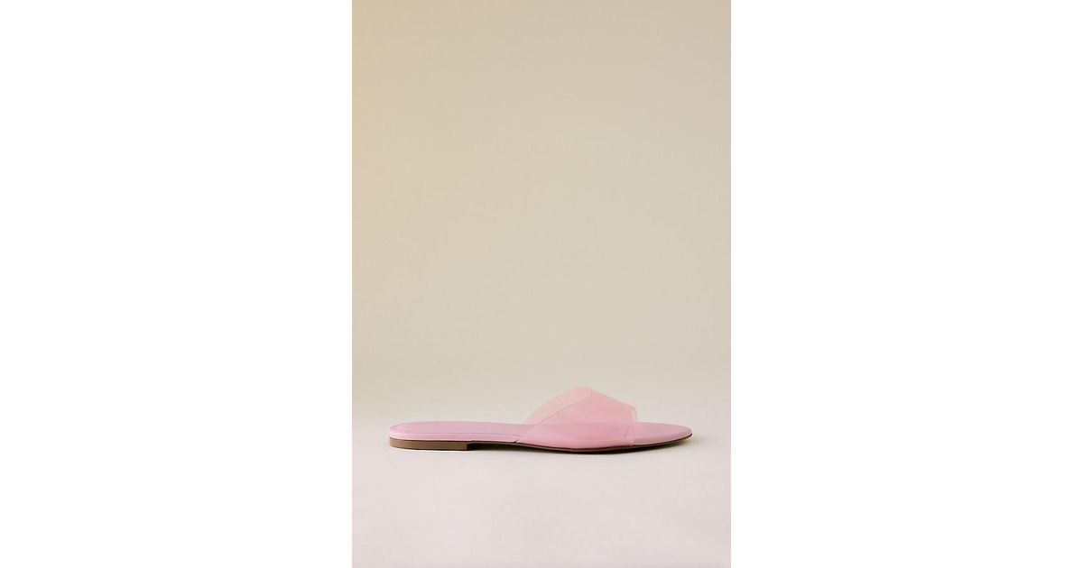 Maeve Pvc Slide Sandals in Natural | Lyst UK