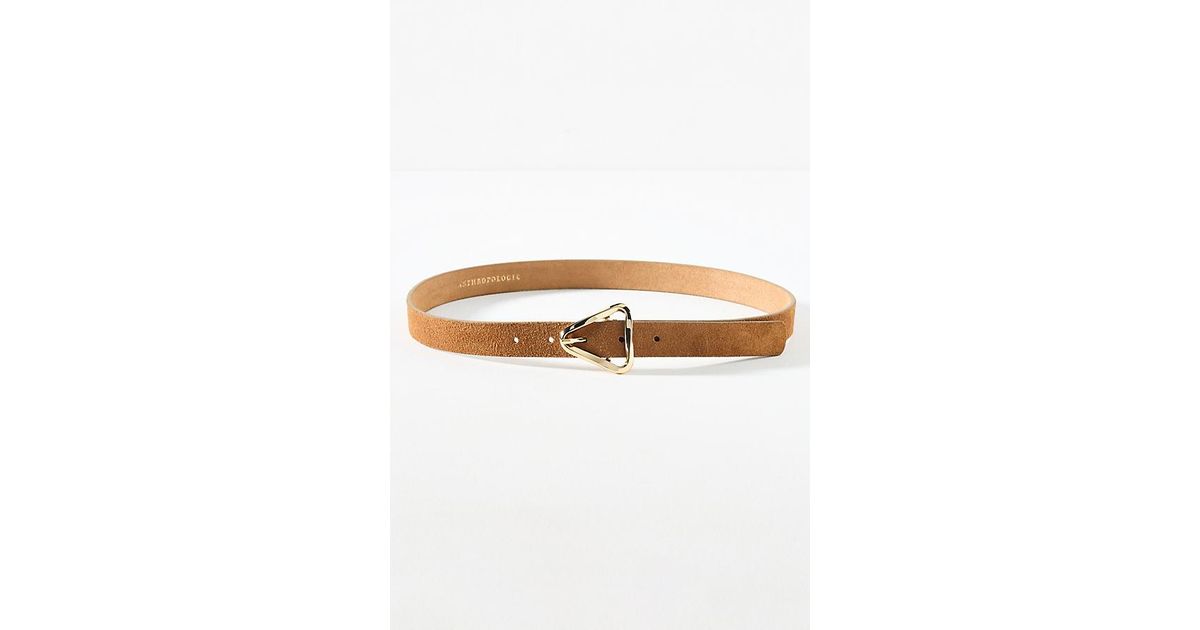 By Anthropologie Triangle Buckle Belt in Yellow | Lyst UK