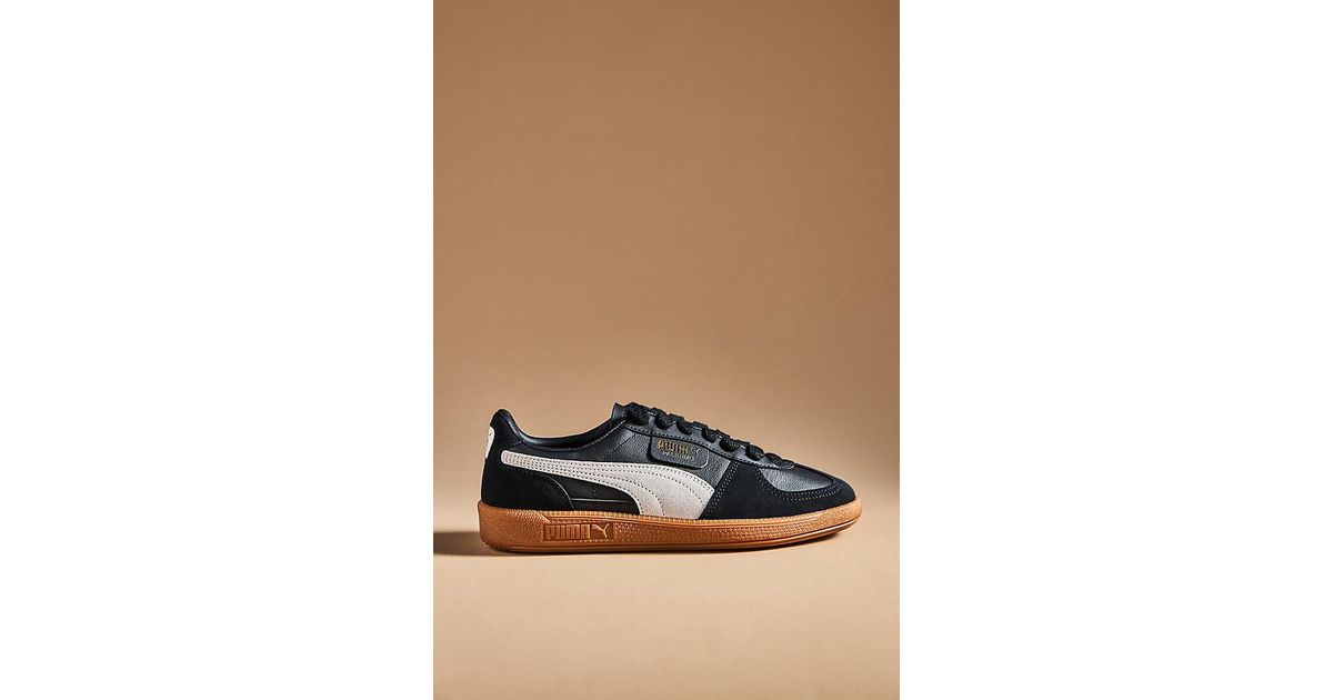 PUMA Palermo Leather Trainers in Brown | Lyst UK