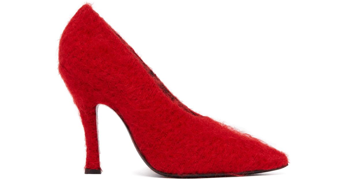 Magda Butrym Sculptural Frame Pumps in Red | Lyst UK