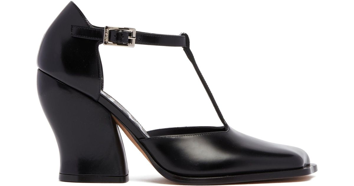 Loewe Wave T-Bar Pumps in Black | Lyst UK
