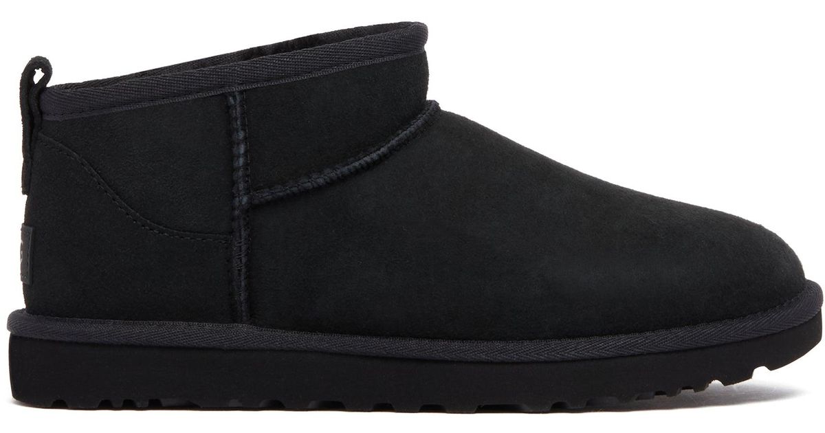 UGG Classic Ultra Mini Boots in Black | Lyst UK