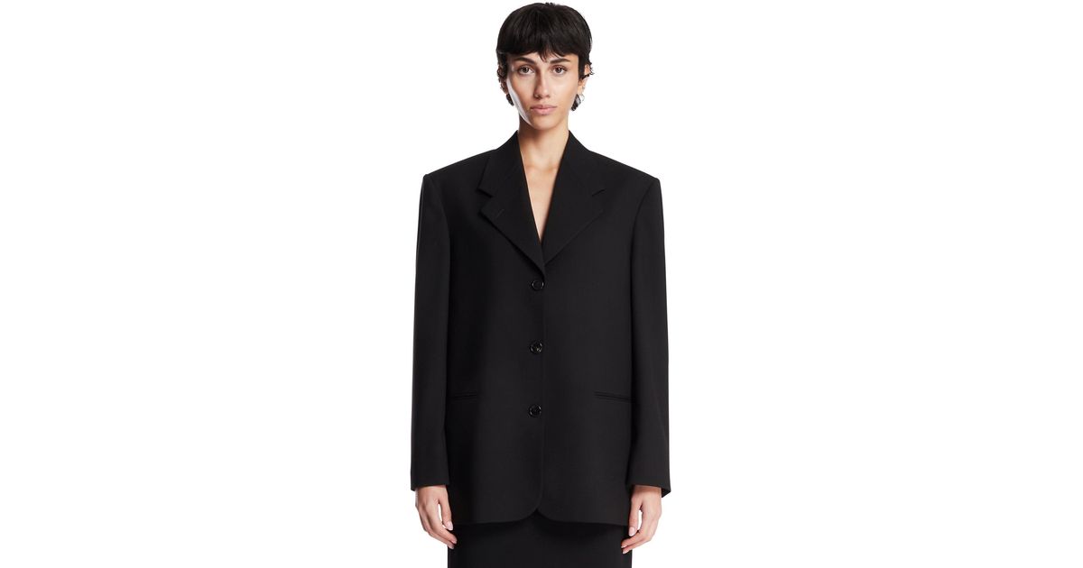 The Row Wool Jacket in Black | Lyst UK