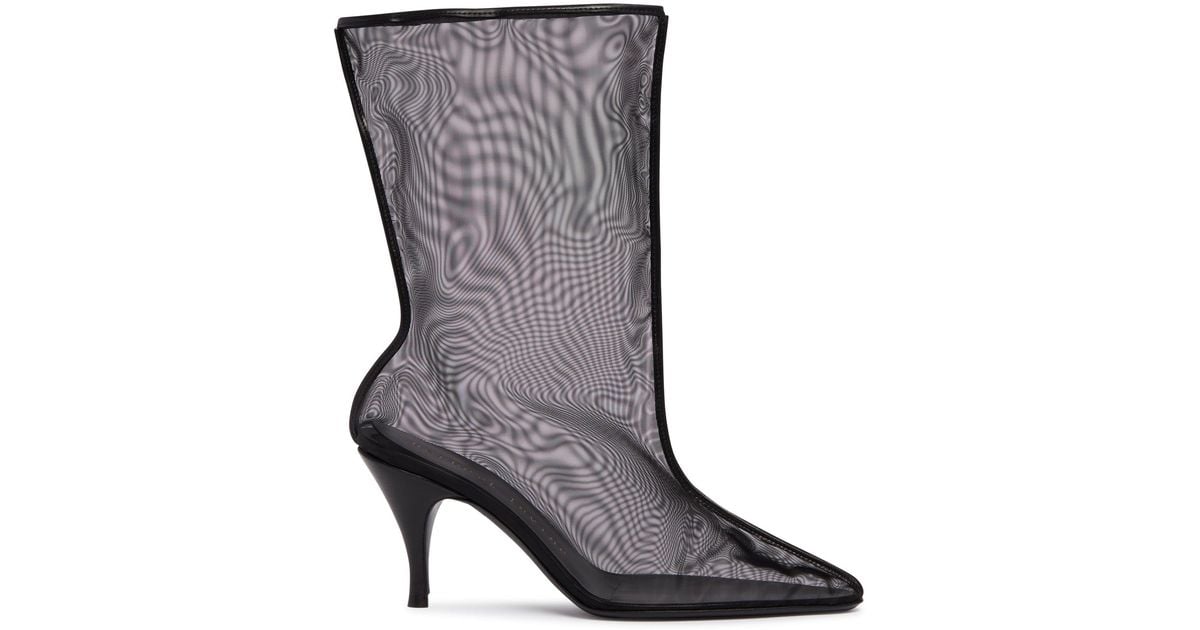 Herbert Levine Drawing A Blank 85 Transparent Ankle Boots in Grey | Lyst UK