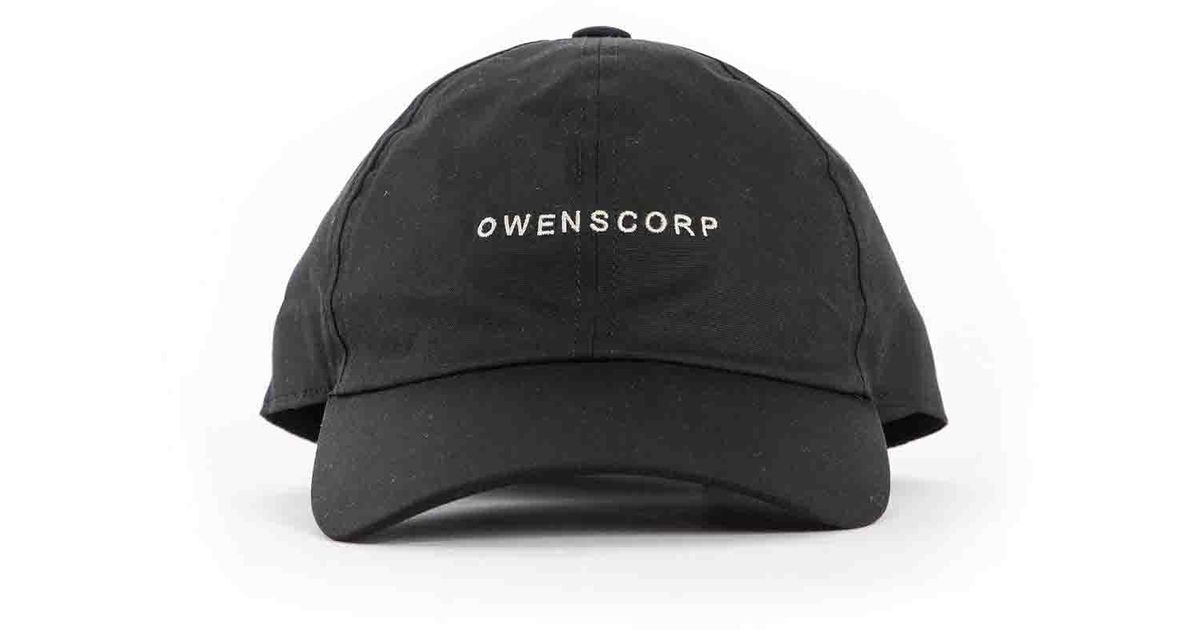 Rick Owens Embroidery Baseball Cap in Black for Men | Lyst UK