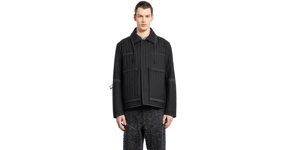 Craig Green Wool Quilted Worker Jacket in Black for Men | Lyst