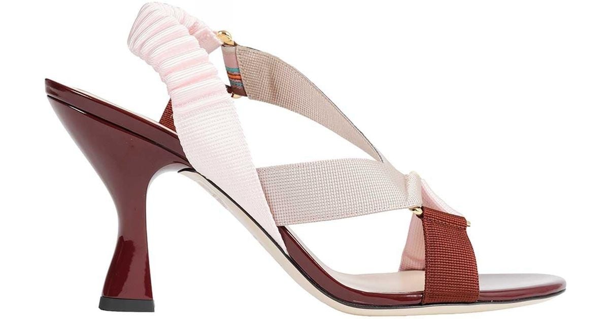 Fendi Colibri Sandals in Pink | Lyst UK