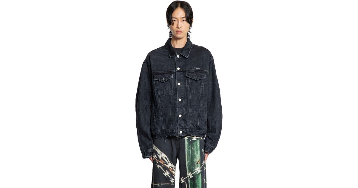 44 Label Group Backbone Denim Jacket in Blue for Men | Lyst UK