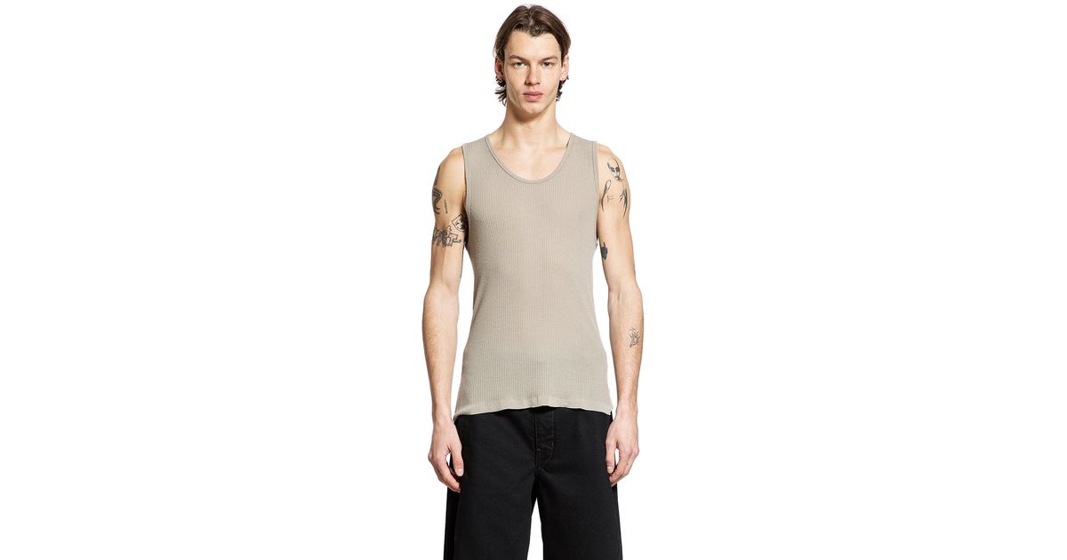 Lemaire Seamless Tank Top in Natural for Men | Lyst