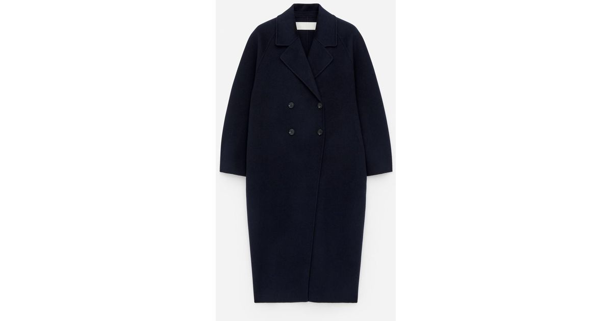 ARKET Oversized Wool-Blend Coat in Blue | Lyst UK