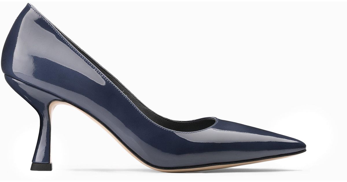 Armos Ink- Patent Leather Pump in Blue | Lyst