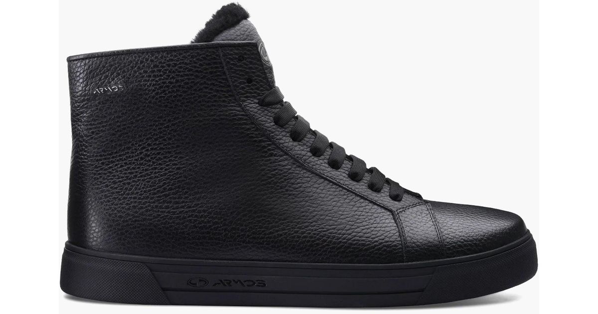 Armos Insulated High-Top Sneaker in Black for Men | Lyst