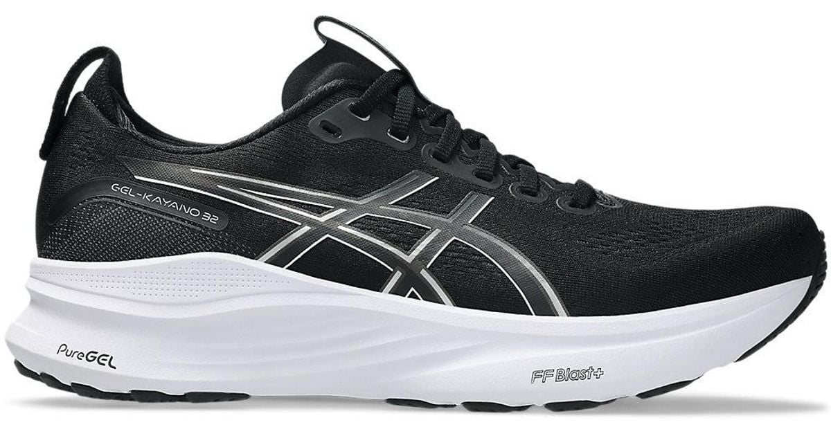Asics Gel Kayano 32 Extra Wide Shoes in Black for Men | Lyst UK