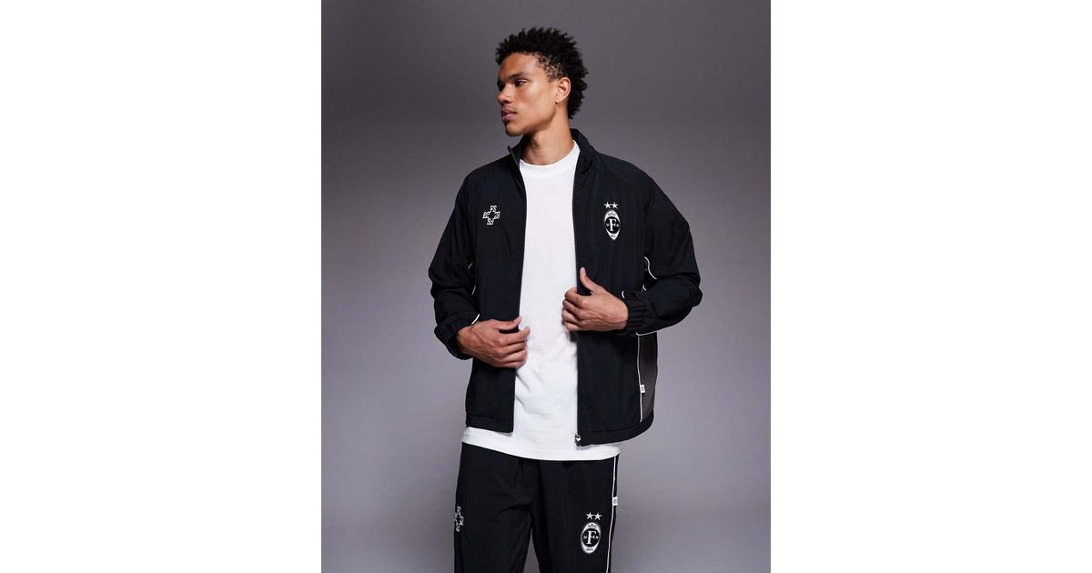 Faded Store Nylon Football Jacket Co-Ord in Blue for Men | Lyst UK
