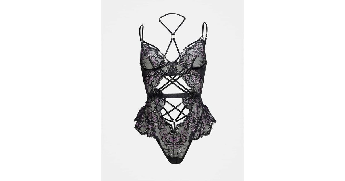 Ann Summers Crotchless Teddy in Black | Lyst UK