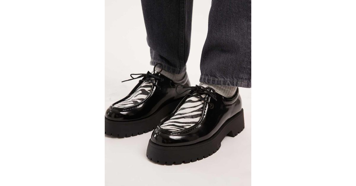 ASOS Chunky Shoes in Black for Men | Lyst UK