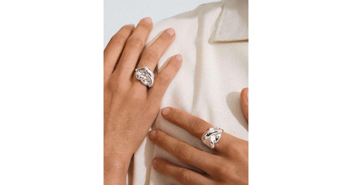 Pilgrim Unfold Ring in Brown | Lyst UK